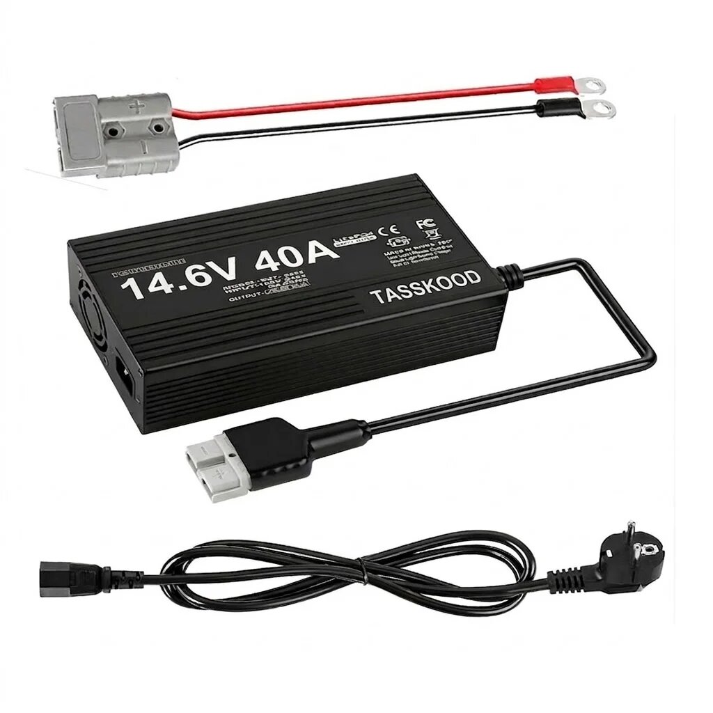 Зарядное Riskcell LiFePO4 14.6В 40А, AU PLUG
