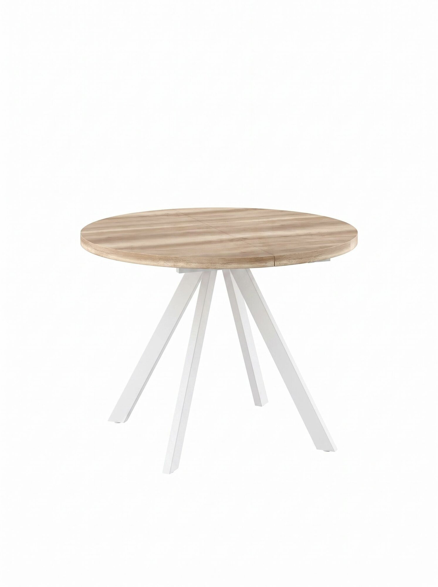 MyStol Стол обеденный раздвижной, кухонный круглый 80(110)х80х76 см