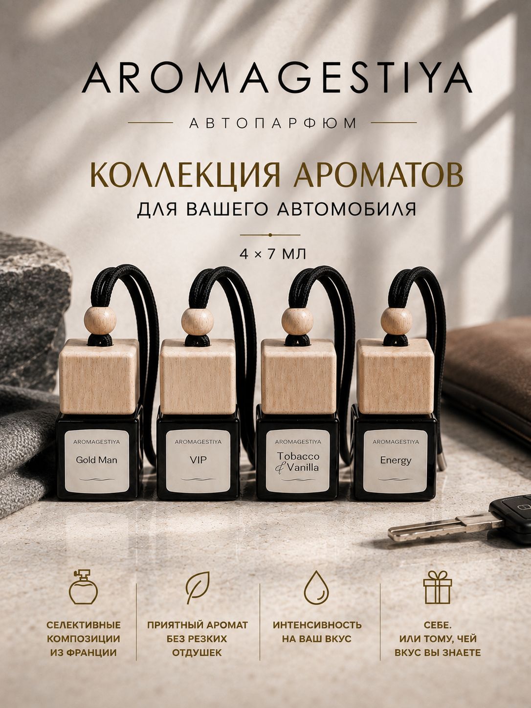 Ароматизатор для автомобиля Aromagestiya