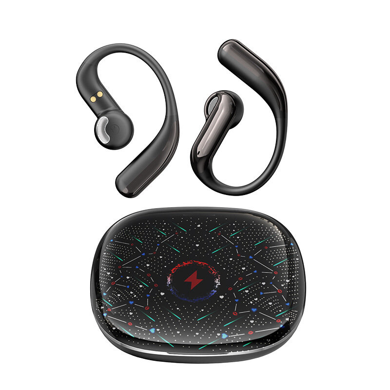 С атмосферной подсветкой и защитой IPX4, версия Bluetooth 5.4, время работы более 8 часов, материал PC+ABS, черный цвет