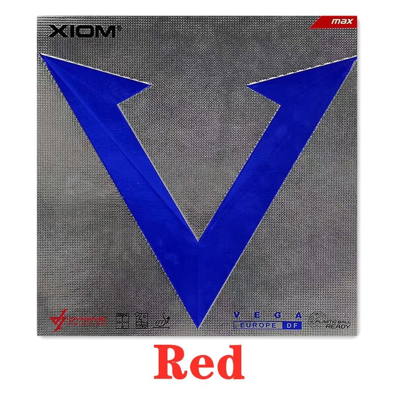Накладка для настольного тенниса XIOM VEGA EUROPE DF с пупырышками внутри и снаружи, с губкой, для пинг-понга и тенниса де меса