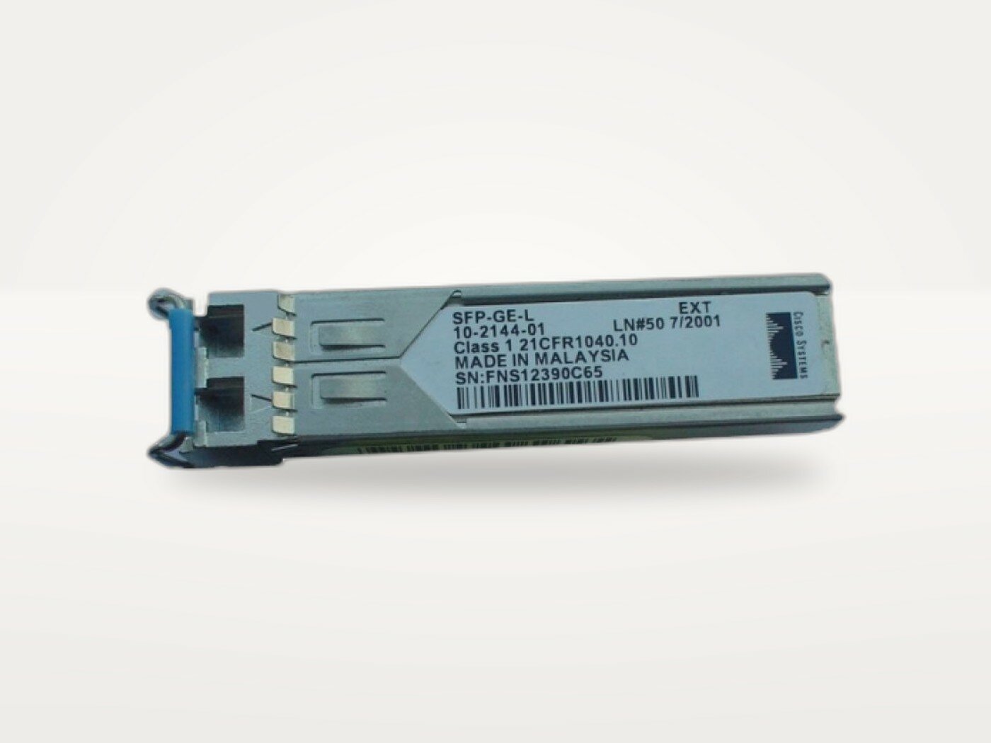 Модуль CISCO SFP-GE-L Up to 1.25Gb/s data links Hot-pluggable SFP Footprint Compliant with specifications IEEE802.3Z
