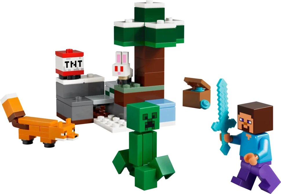 Конструктор LEGO Minecraft 21583 Приключения Стива в тайге 79 дет.