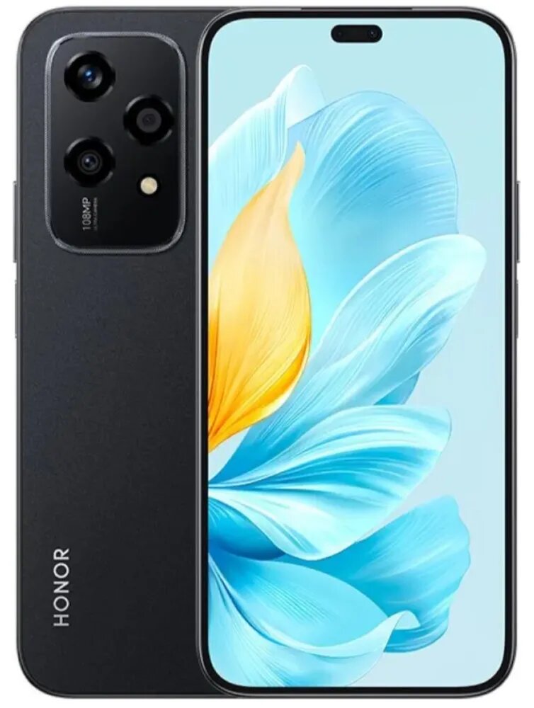 Honor Смартфон Honor 200 Lite（Поддержка русского языка） 8/256 ГБ, Micro-SIM, черный