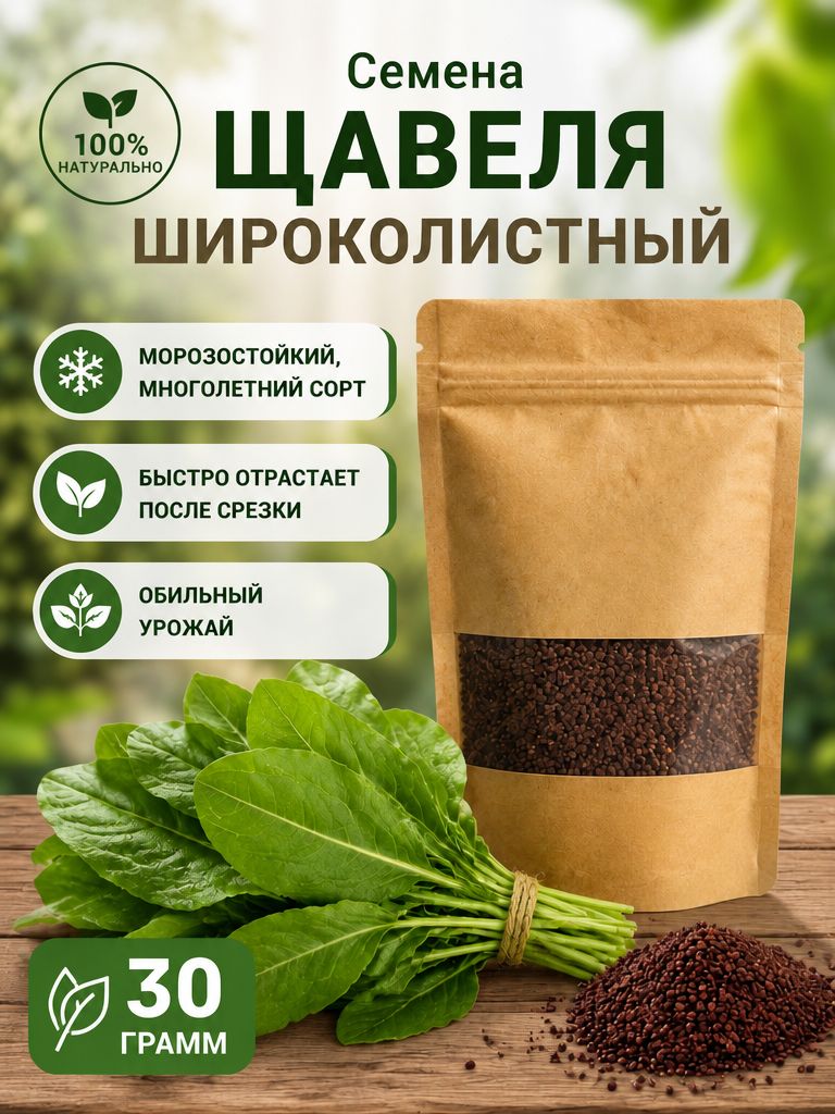 Семена Щавель Широколистный 30 гр.