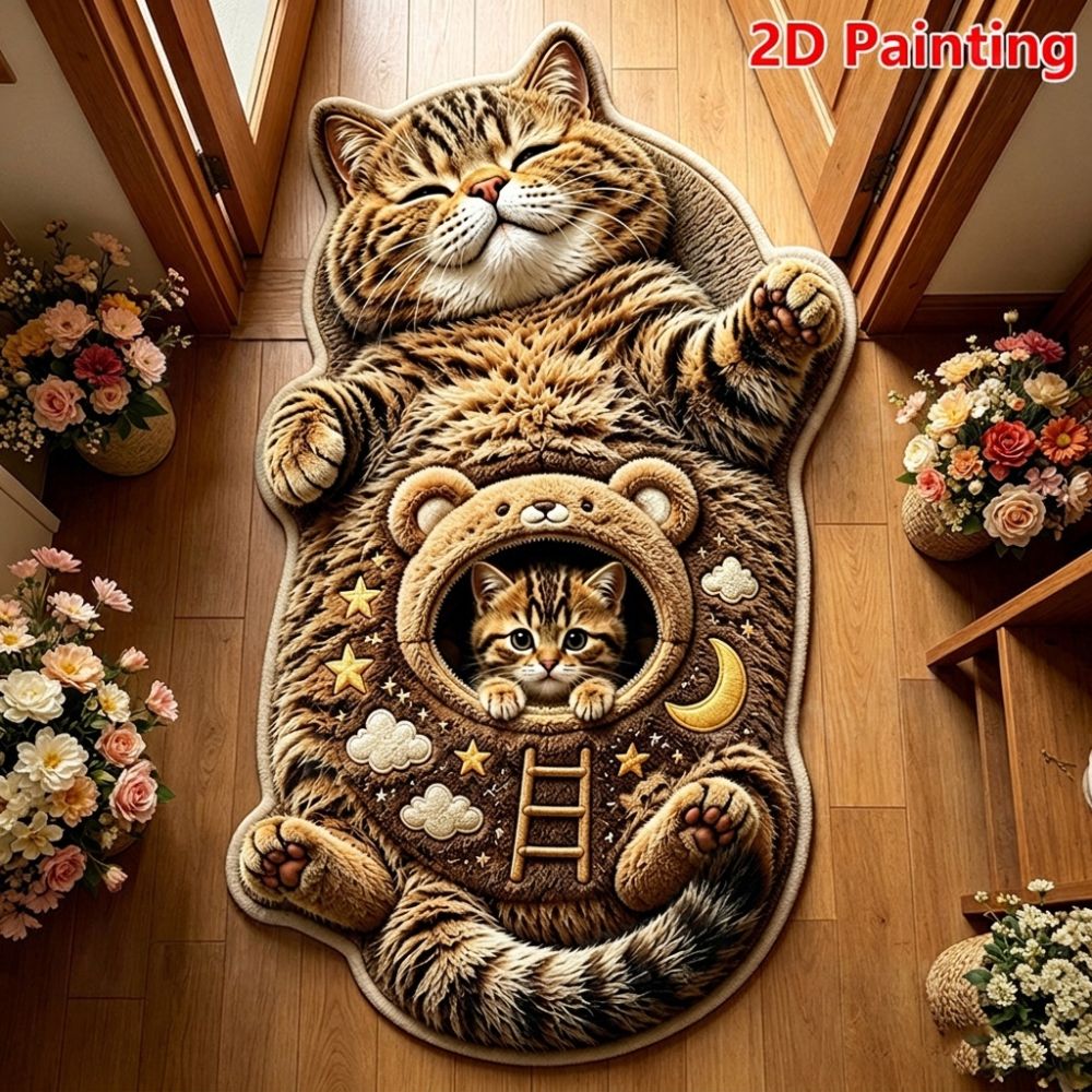 Коврик в форме кошки