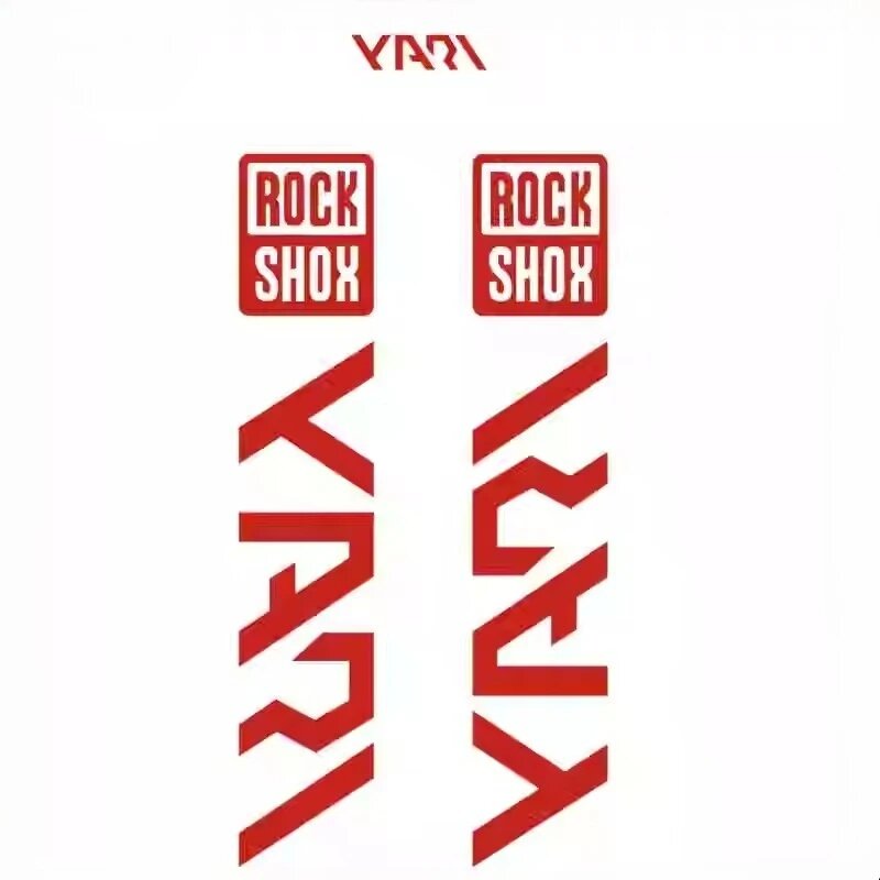 Rockshox YARI наклейка на вилку велосипеда A-red