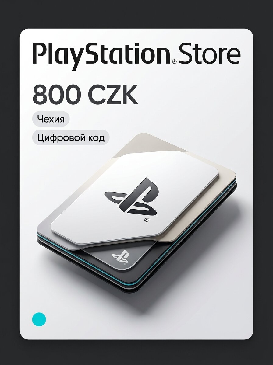Подарочная карта оплаты PlayStation®Store CZK 800 для PlayStation 3, электронный ключ, регион Чехия