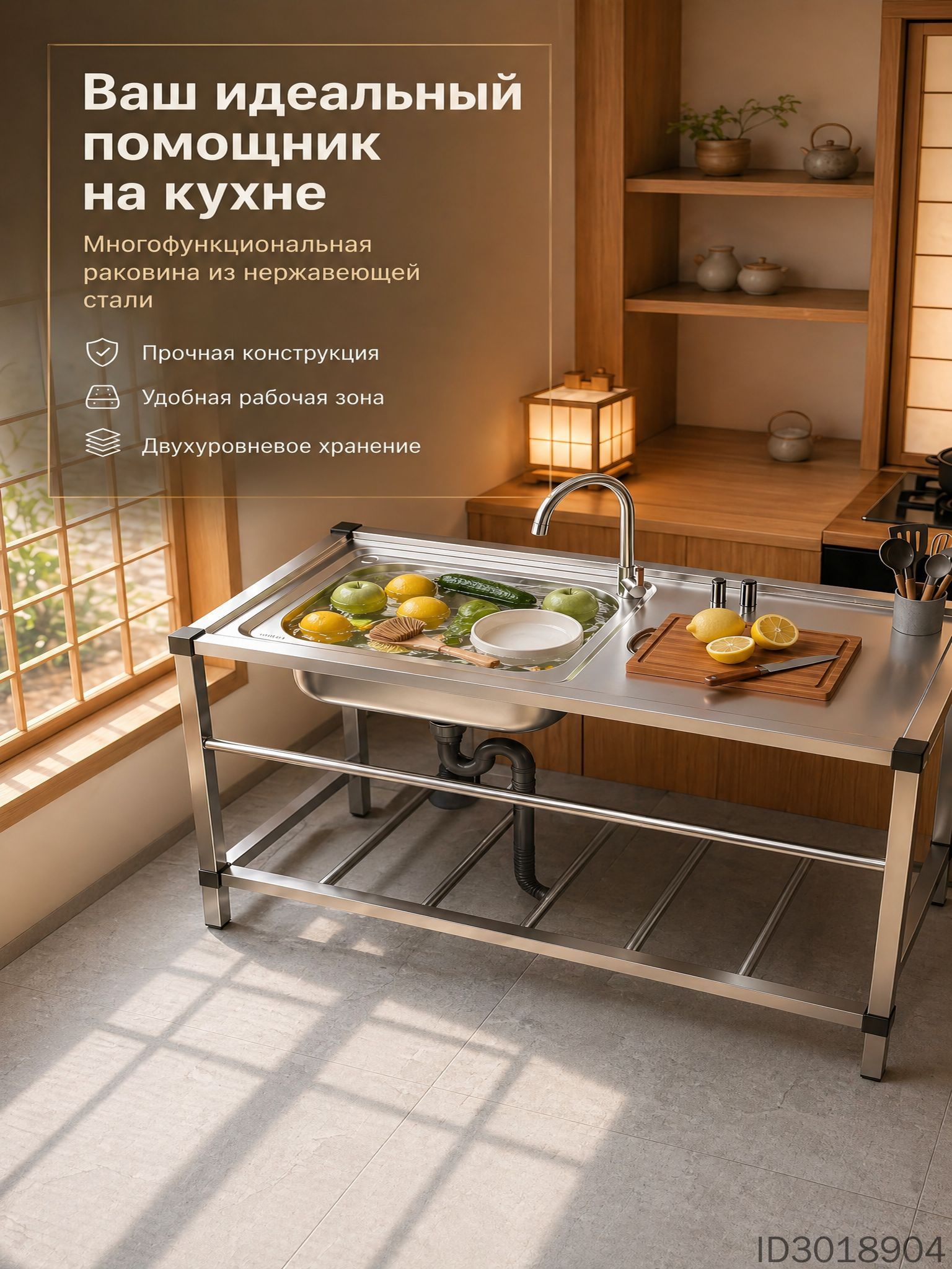Садовая кухня,100х42х75см