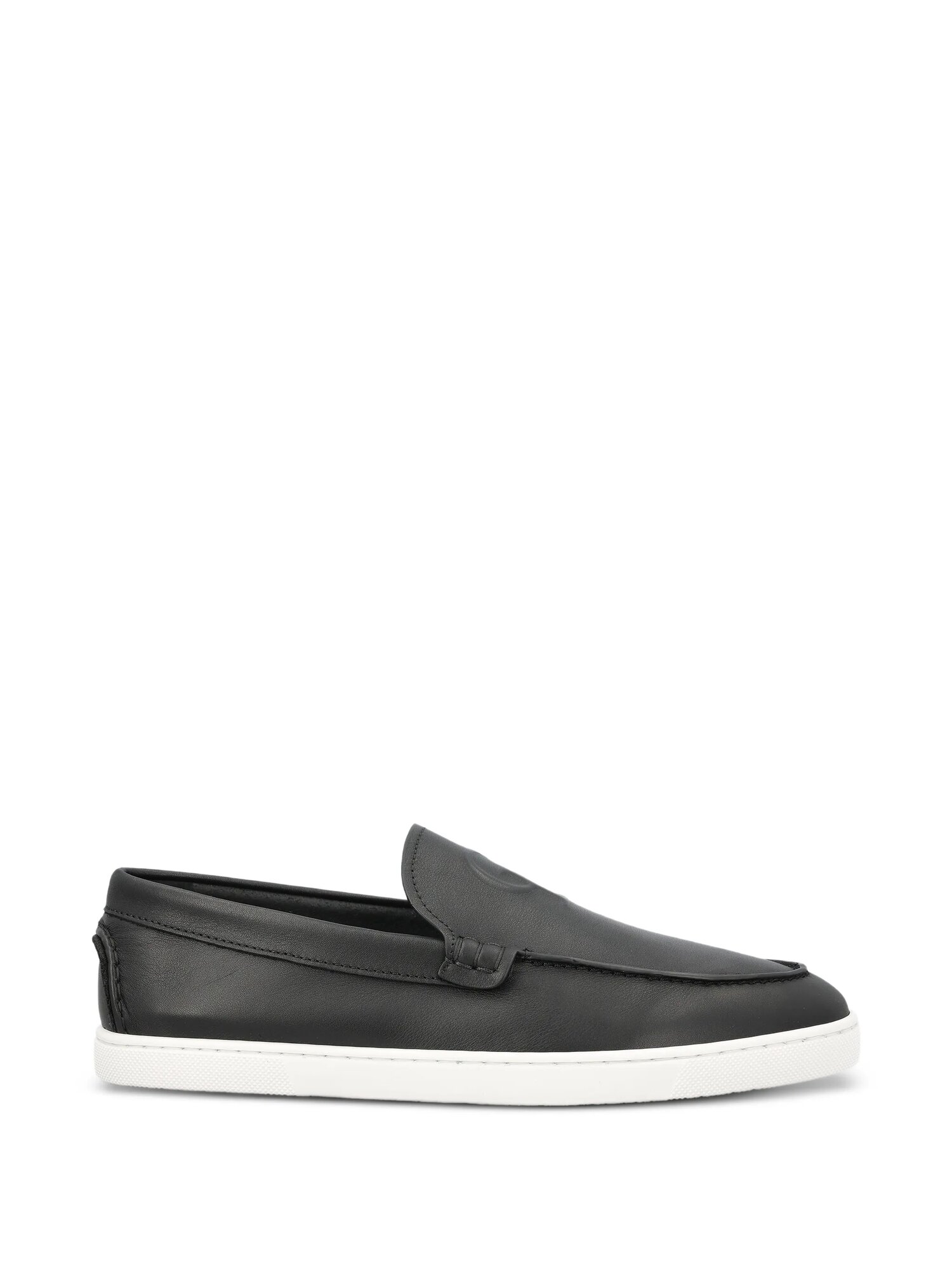 Туфли Christian Louboutin NeoCL boat shoes - reversed calf leather - black