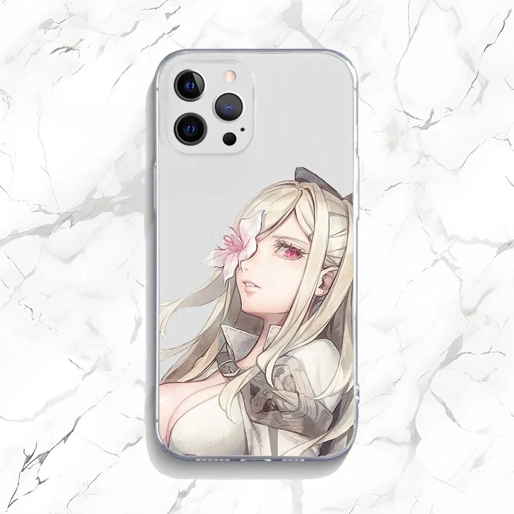 Game D-Drakengard Zero Phone Case For iPhone 16,15,14,13,12,11 Plus, Pro, Max, XR, XS, X,7,8 Plus, SE, Mini Transparent Silicone Soft