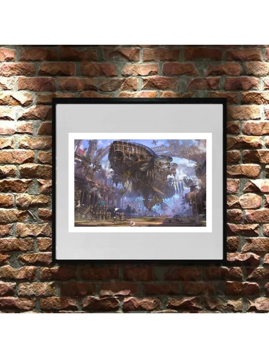 Плакат "steampunk airship steampunk" от Cool Eshe А1