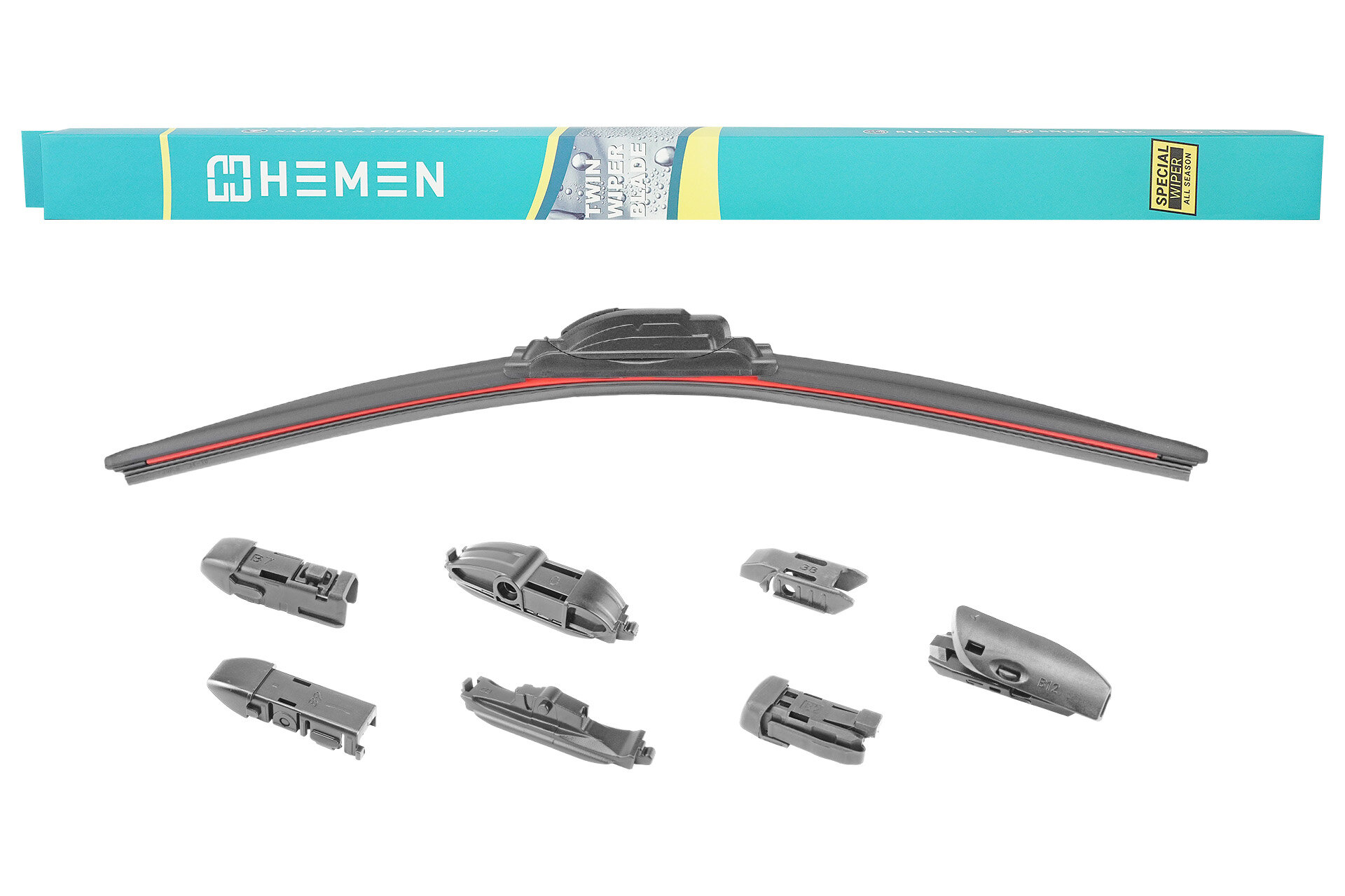 Щётка стеклоочистителя бескаркасная Sport-Design HEMEN 425 мм + 7 адаптеров (HBL425P)