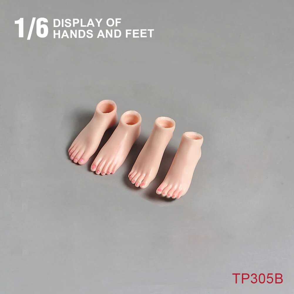 Модель ног 1/6 Pale, 2 pair Feet Makeup, TP305B