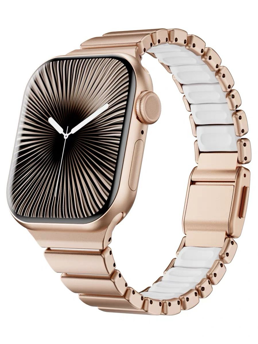 Ремешок для Apple Watch 40 41 42 мм, металлический блочный Lady in Gold
