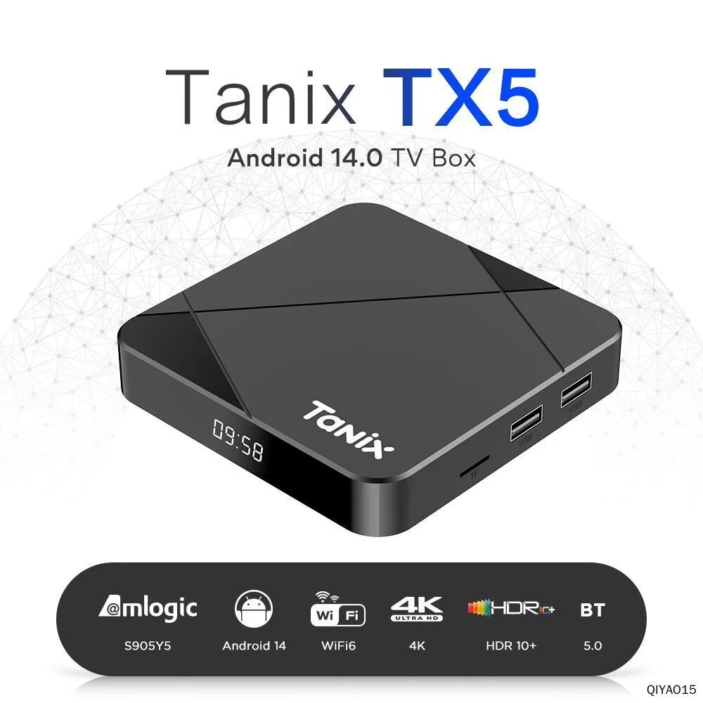 ТВ-приставка TANIX TX5 S905Y5 Android14 4G/64G 4k Dual-Band WiFi6 HD Player