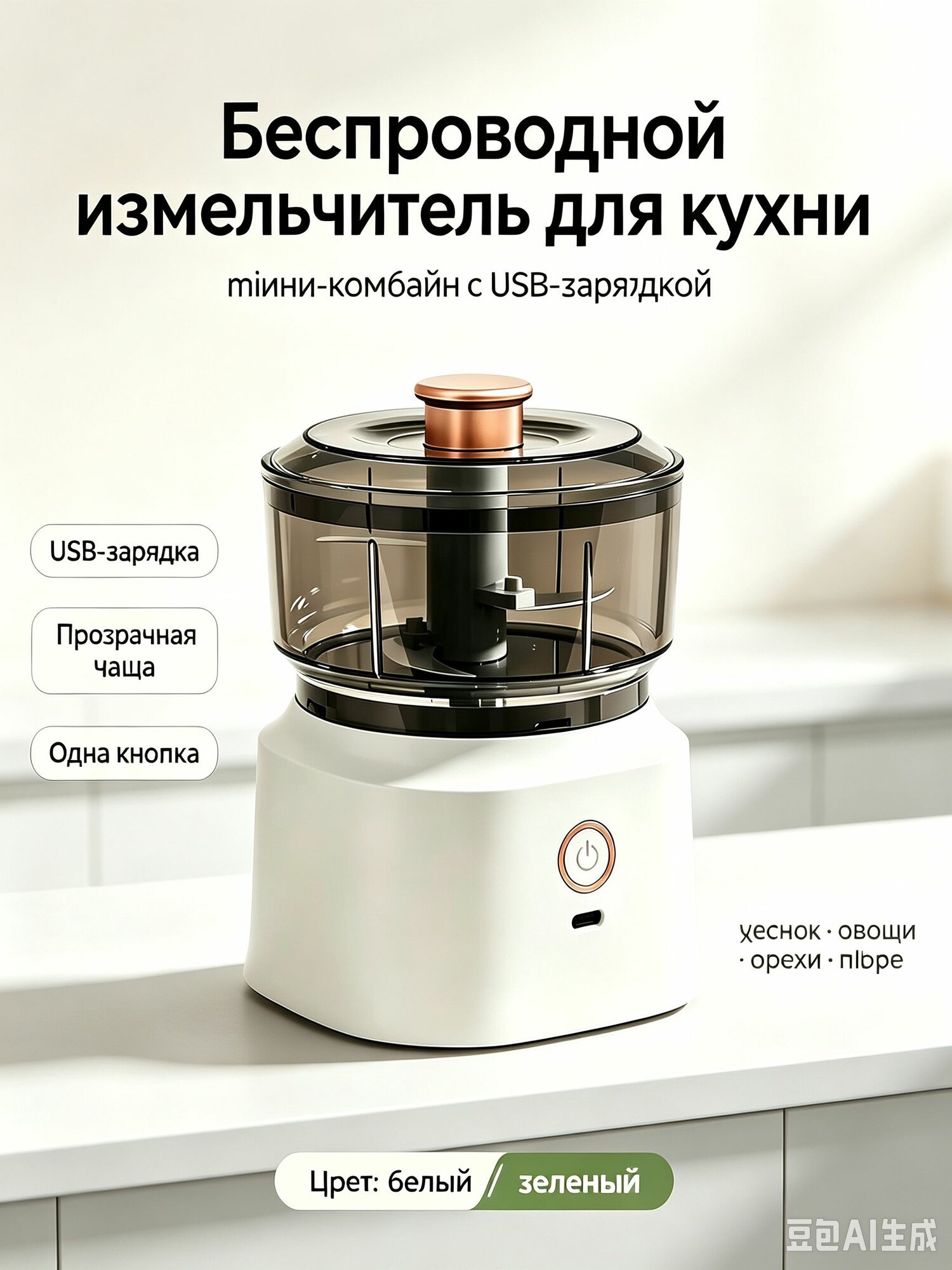 Блендер hiofhd, белый