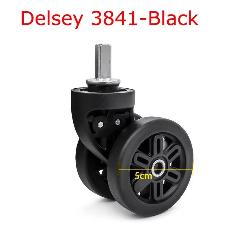 Колесо Delsey 5 см, колеса Delsey Paris, сменные колеса Delsey, сменные 2 Wheels, Delsey 3841 Black