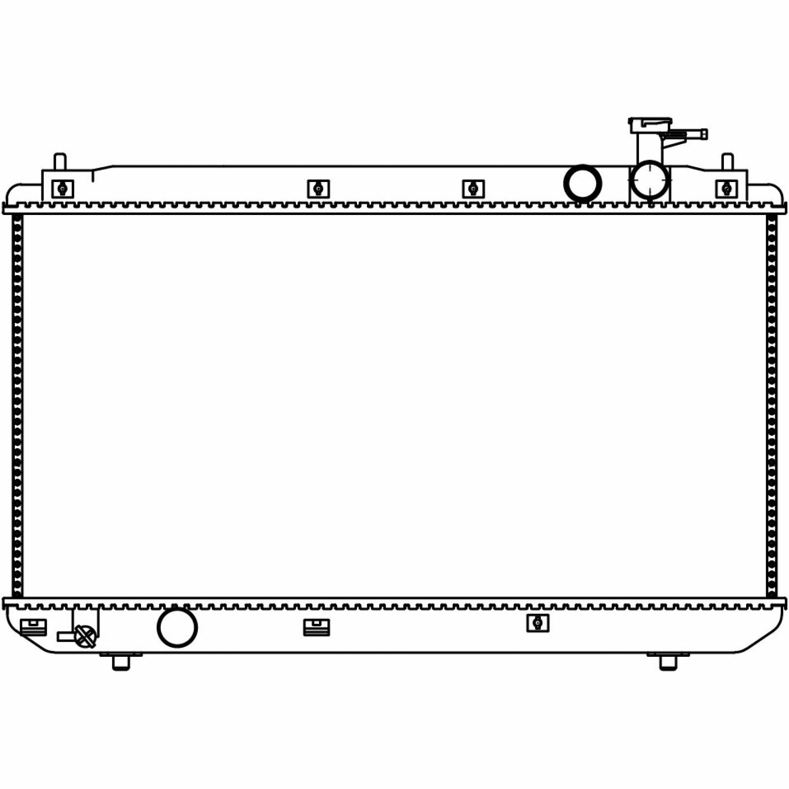 Радиатор охлаждения, для Чери Тиго oem T111301110 арт LRC3002