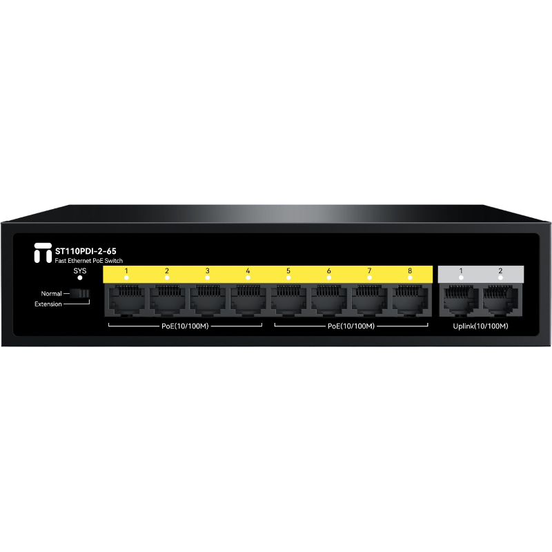 Коммутатор Netis PoE Fast Ethernet ST110PDI-2-65, неуправляемый ST110PDI-2-65
