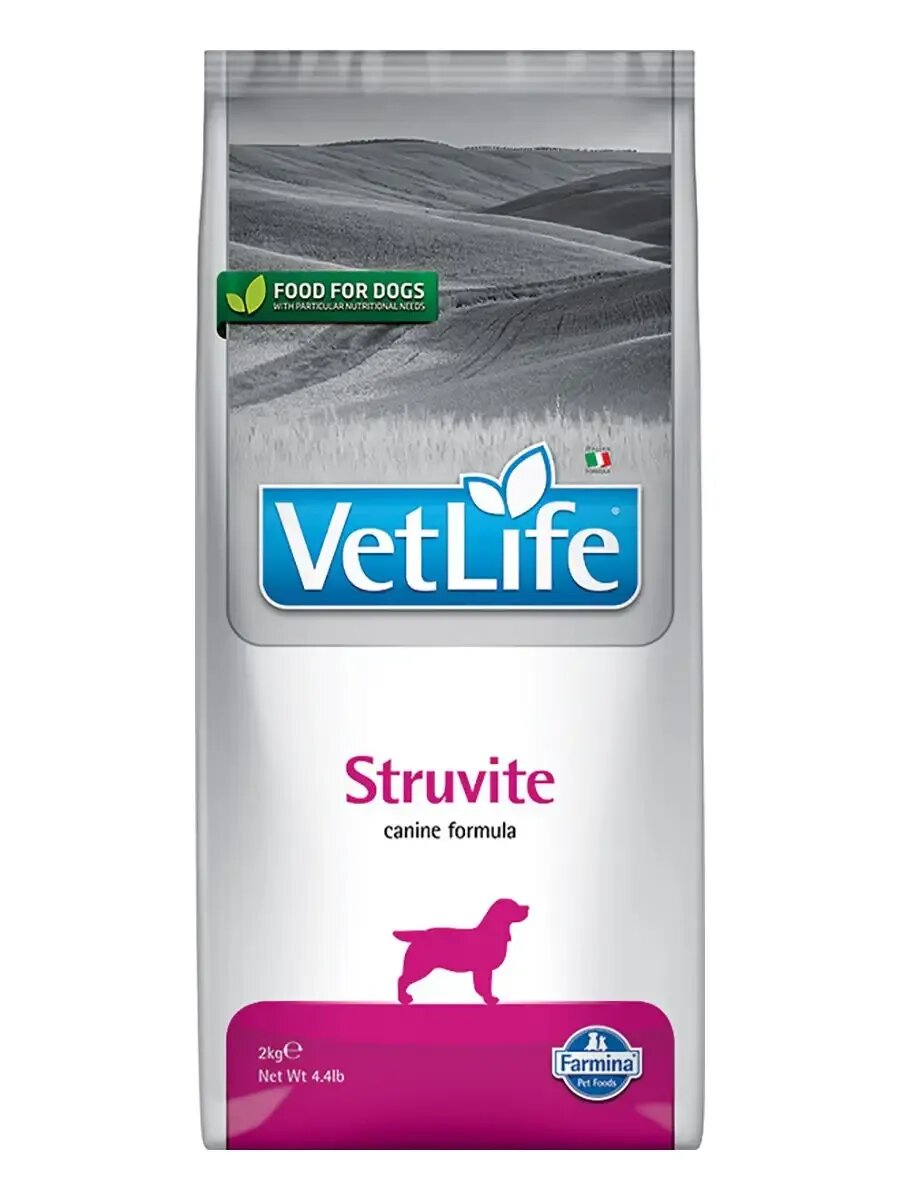 Vet Life Dog Struvite курица диетич д/с при струвитах, 2 кг