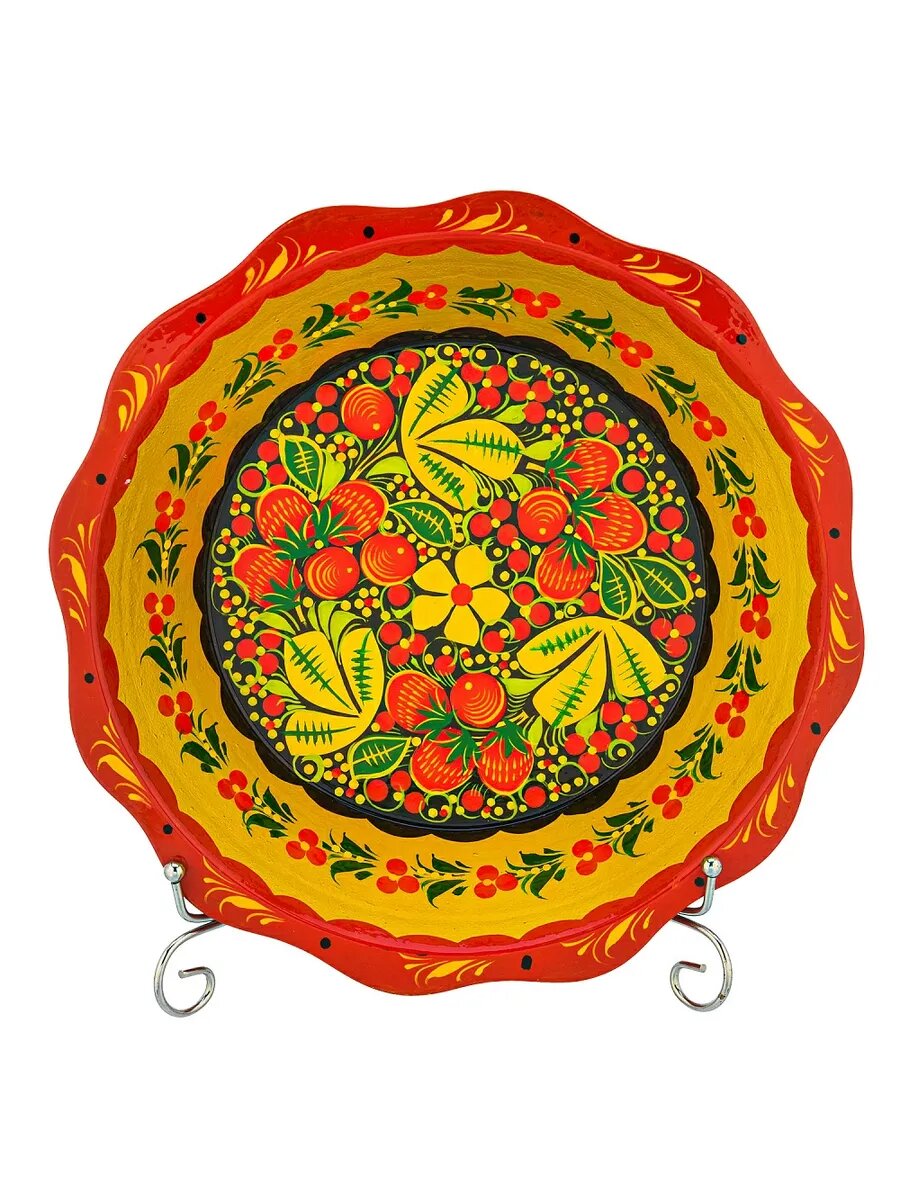 Сухарница "Ягоды". Хохлома