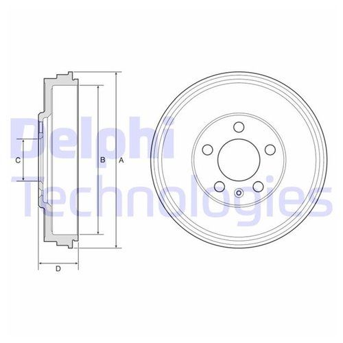 Тормозной барабан Delphi BF575