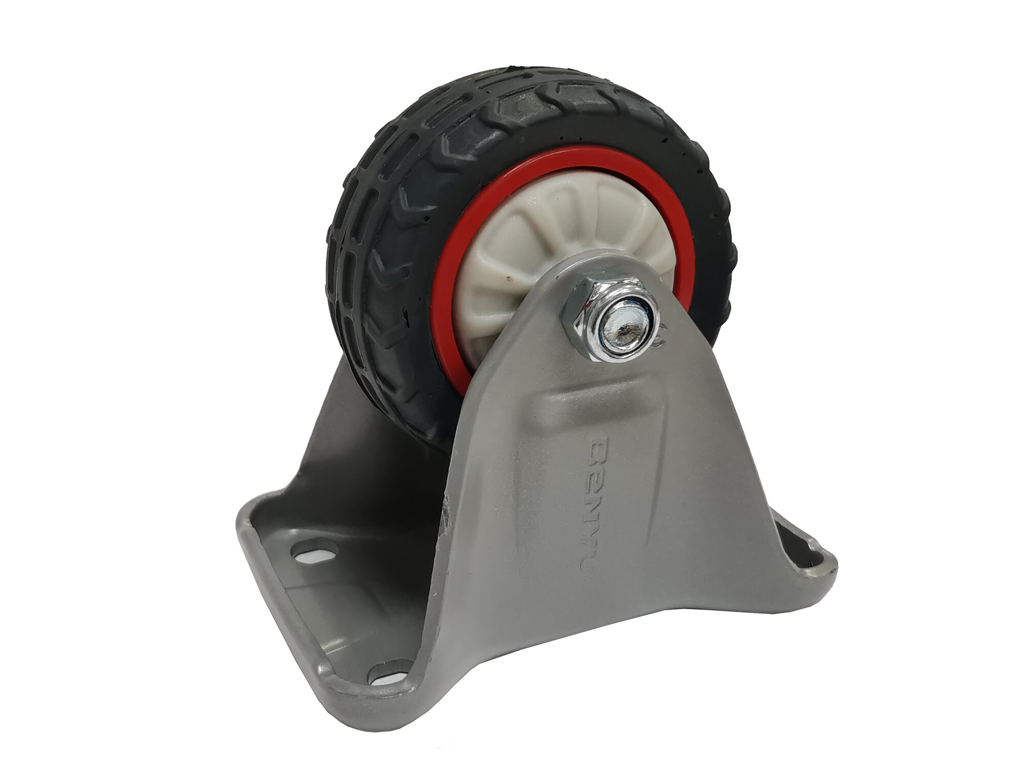 Колесо неповоротное BENYU CASTERS модель FC30 (Medium) (г/п 100кг, Ф 75мм) платформа.