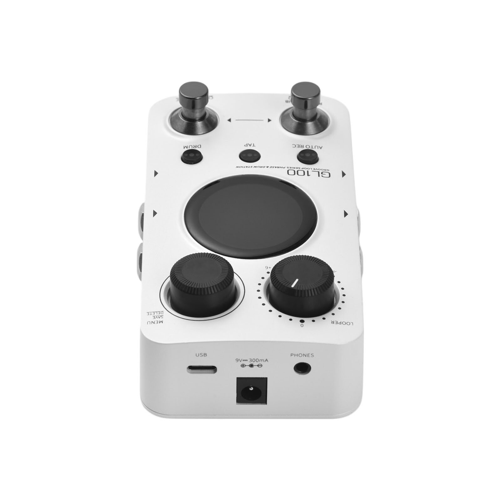Педаль MOOER Looper Drum Machine Drum Looper Педаль для гитары Сенсорный экран 100 слотов с общей продолжительностью 300 минут Автоматическая запись Функция растяжения времени Специальное программное
