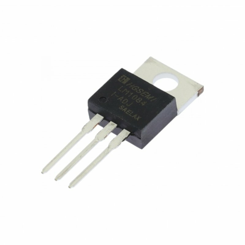 Стабилизатор напряжения HGSEMI 1.25-18.5 В/5 А (LM1084IT-ADJ (TO-220))