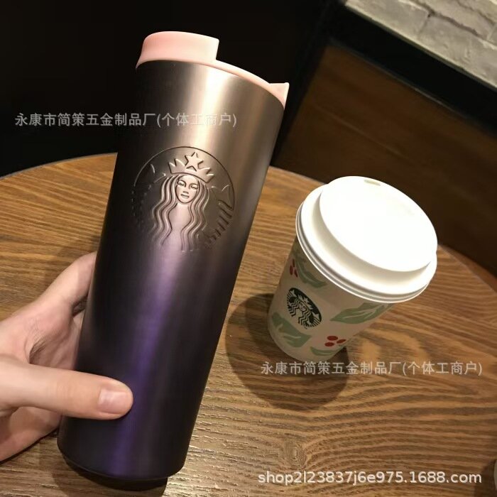 Кружка-термос старбакс/STARBUCKS _473мл "ХИТ сезона" из коллекции "Stainless style"