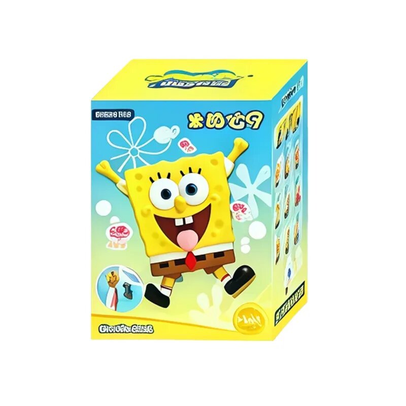Фигурки JANDOOM Spongebob, Patrick Star, Squidward, Quincy Tentacles, Sandy Cheeks аниме стиль 1pcs