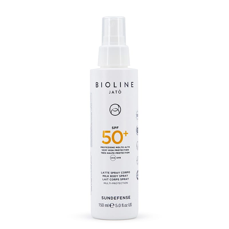 Средство солнцезащитное Bioline Jato Milk Body Spray SPF 50 Защитный крем-спрей для тела 150 мл