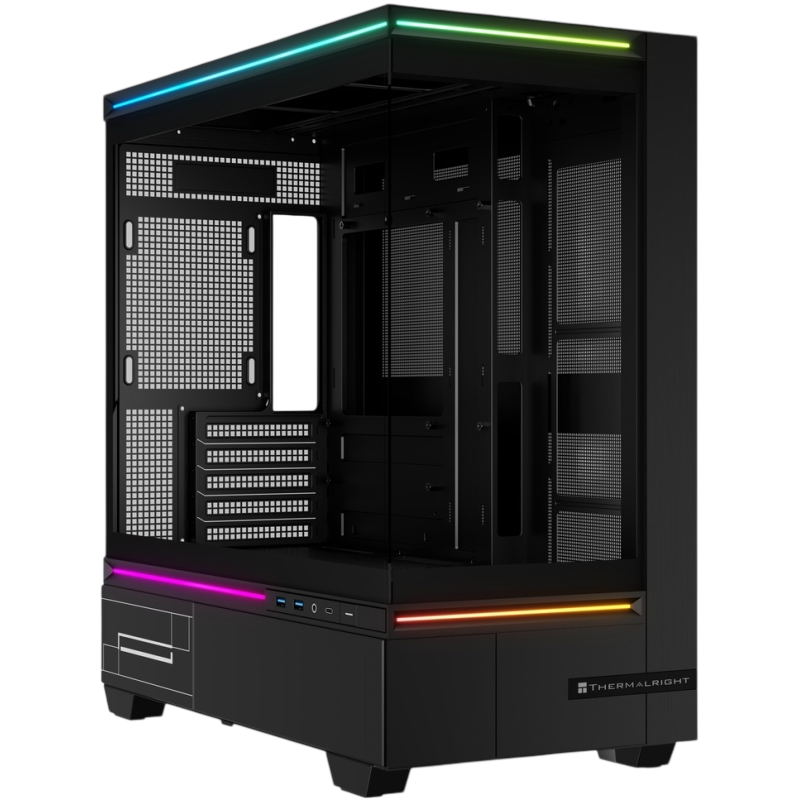 Корпус для ПК Thermalright M10 Vision, Mini Tower, чёрный, под mATX, mITX, подсветка ARGB TL-M10VisionBlack