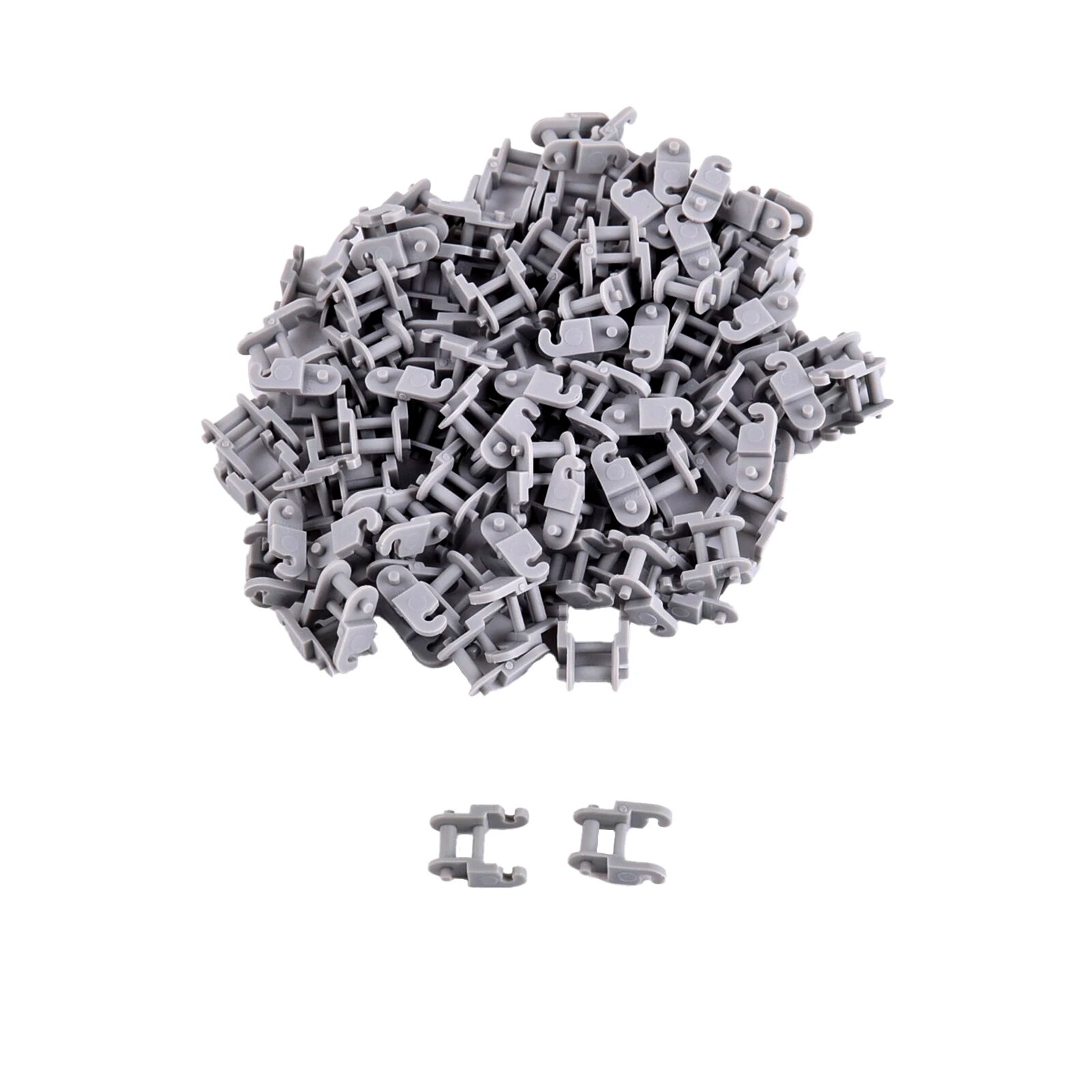 MOC строительные блоки набор шестерен 100pcs grey chains
