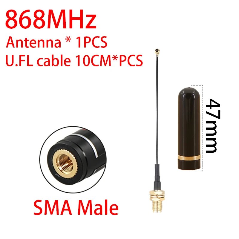 Миниатюрная антенна GIZONT LoRa 868/915 МГц 8 см GT-805S 868MHz