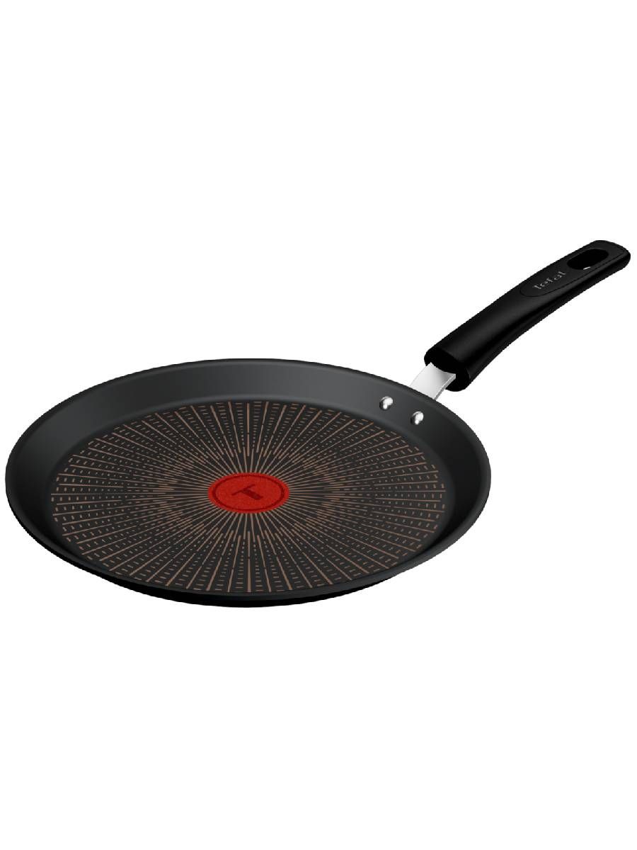 Блинная сковорода Tefal Excellence Fusion 25 см, антипригарное покрытие Extra Life 9X, для всех плит