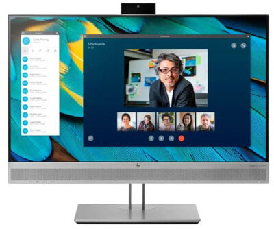 Монитор HP 23.8" E243m IPS FHD сереб HDMI DP VGA USB M/M Cam HAS Piv 60Hz 250cd In