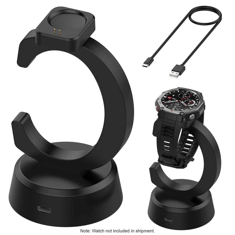 Зарядное устройство для часов Amazfit T-Rex3 Pro, T-Rex3, Helio Strap, Balance, Balance2 с магнитным разъёмом