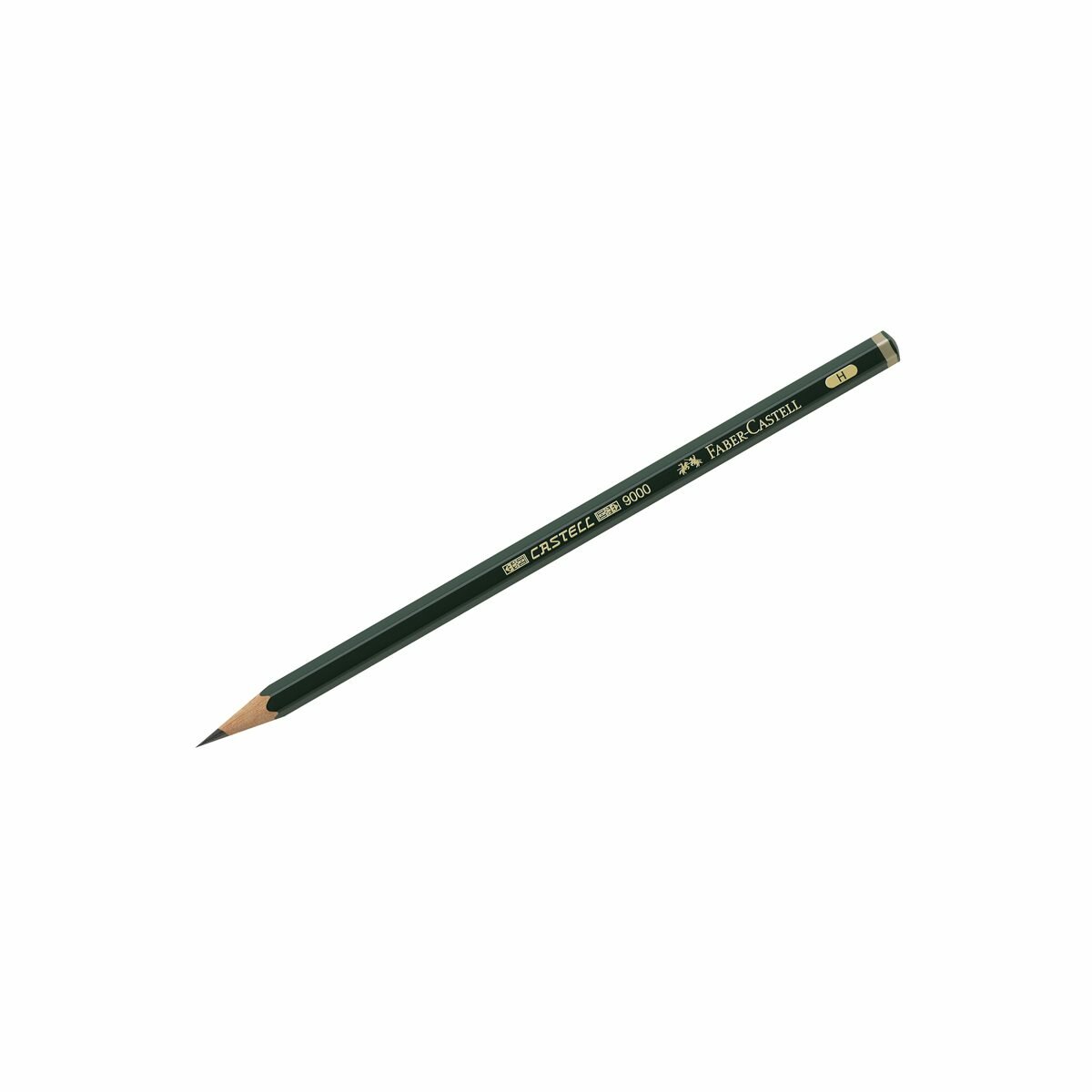 Карандаш чернографитный Faber-Castell 9000 (Н, без ластика, заточенный) (119011), 1шт.