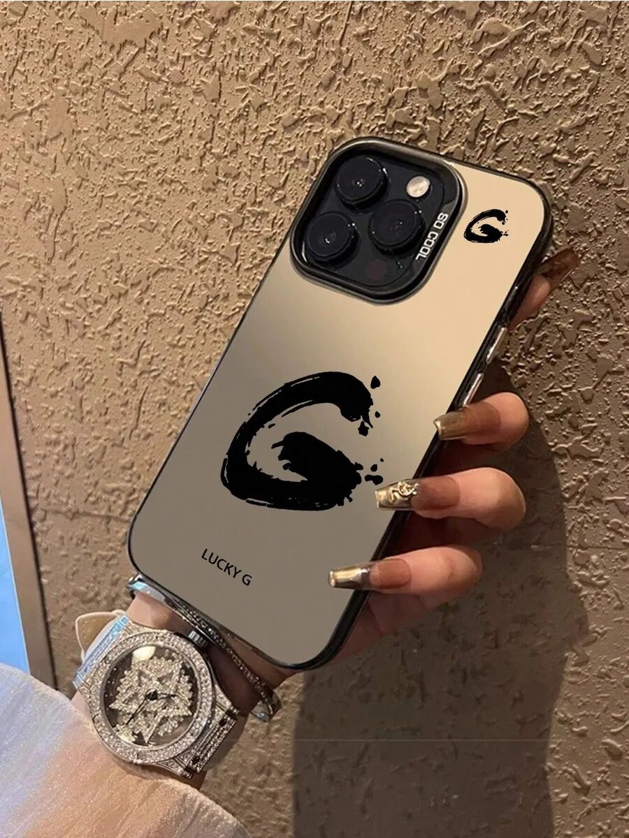 Чехол на IPHONE 17 PRO MAX чёрный Брызги чернил G