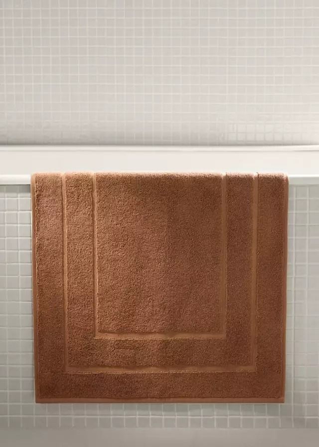 Хлопковый коврик для ванной, обладающий высокой впитываемостью 100% хлопок MANGO 50х70 см цвет Средне-коричневый