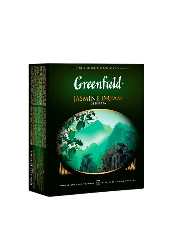 Greenfield Чай зеленый Jasmine Dream, 2 гр х 100 шт в уп, 3 уп