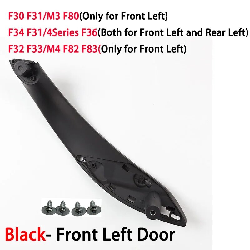 1 шт. пластиковая внутренняя ручка двери из ABS-пластика для BMW 3, 4 серии, M3, Black Front Left
