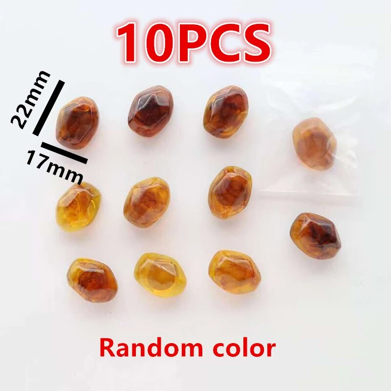 Янтарные магниты на холодильник, 10 шт, Irregular-10PCS