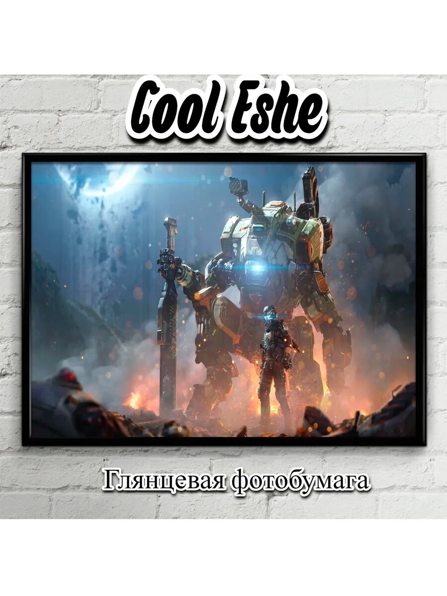 Постер "titanfall 2 - 5k, заставка" из коллекции "Игры" А4