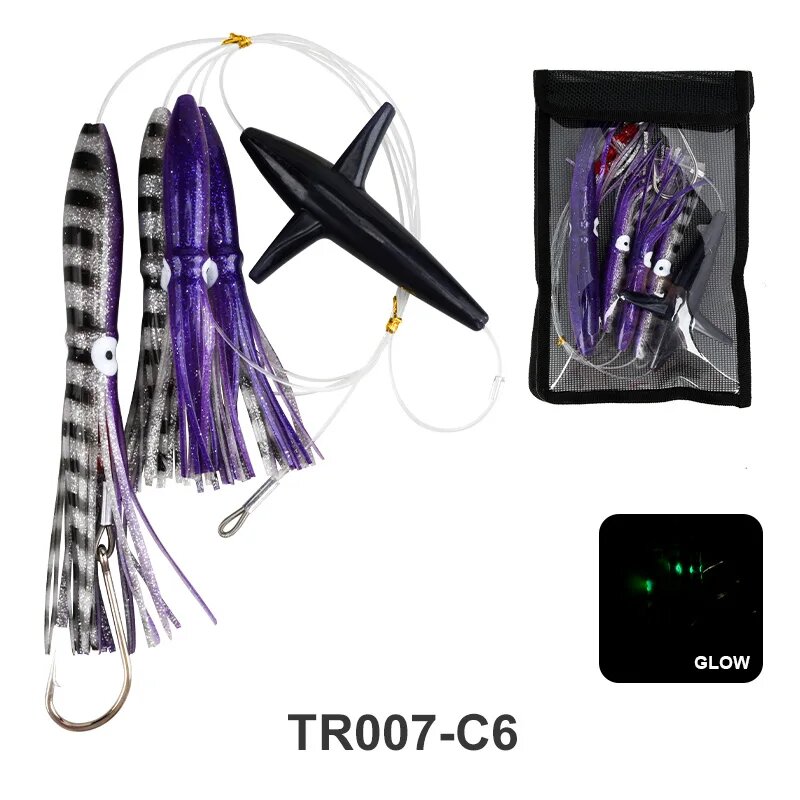Приманка для троллинга TR007-C6, фиолетовый