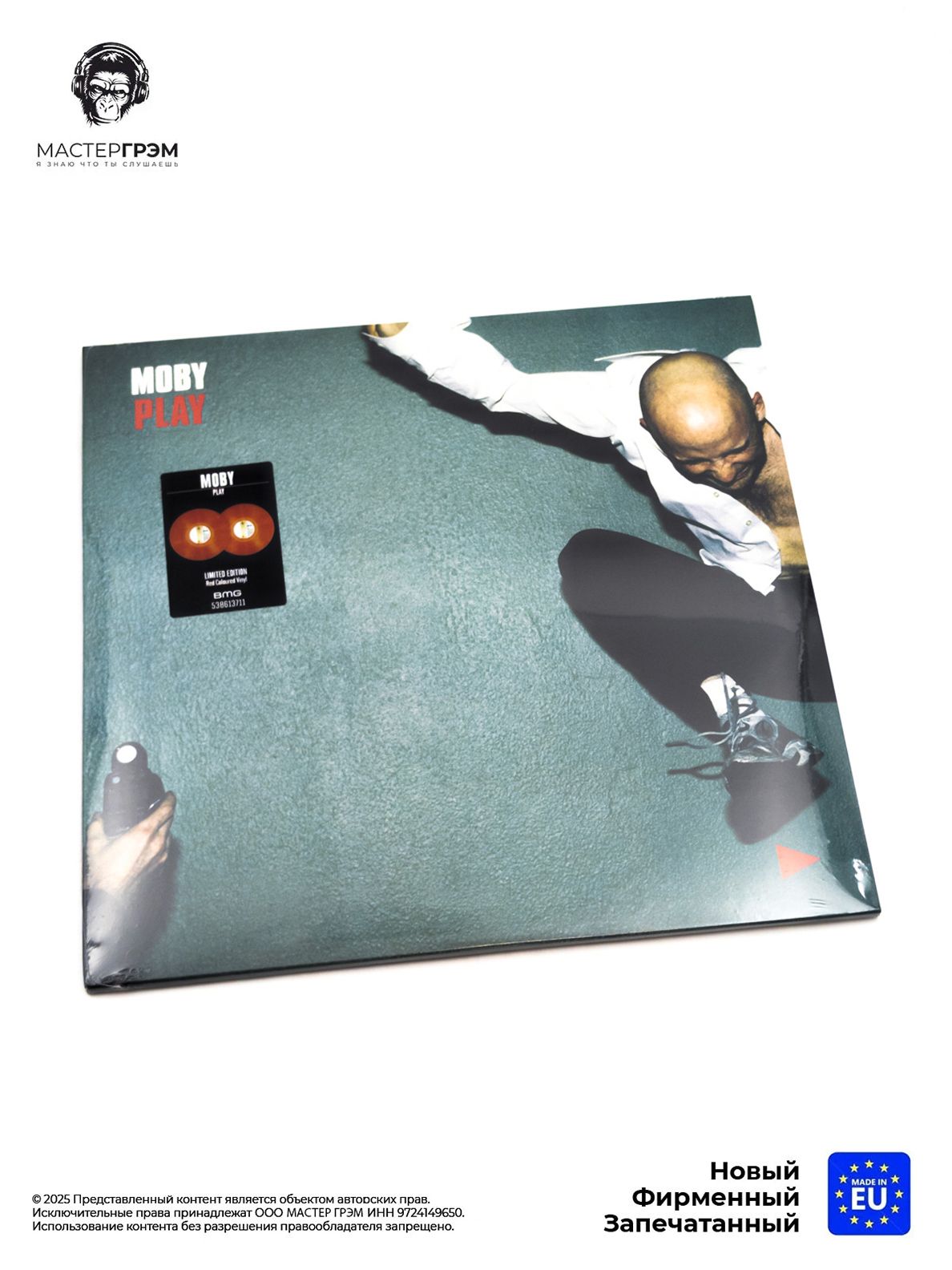 Виниловая пластинка Moby - Play (2LP Красный винил) 2021