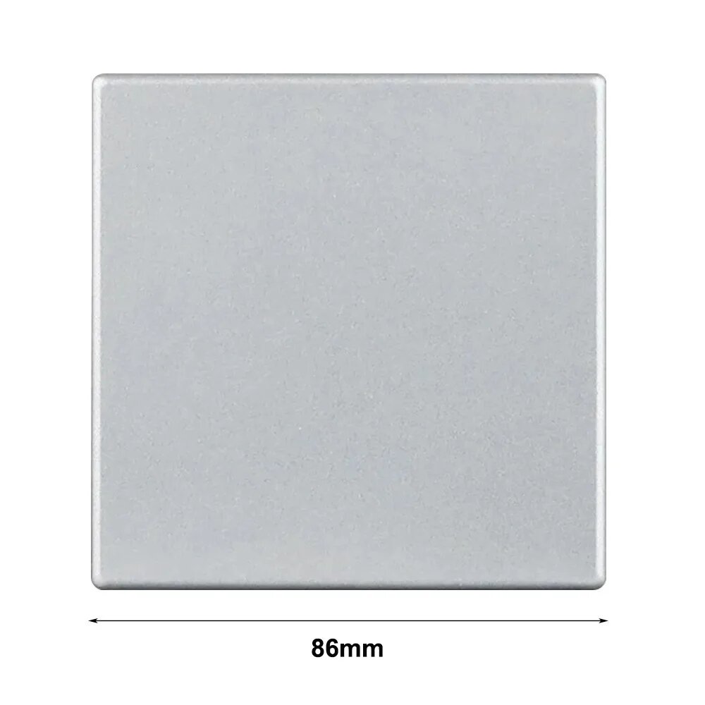 Декоративная панель для розеток ABS пластик 86x86 мм grey-86X86