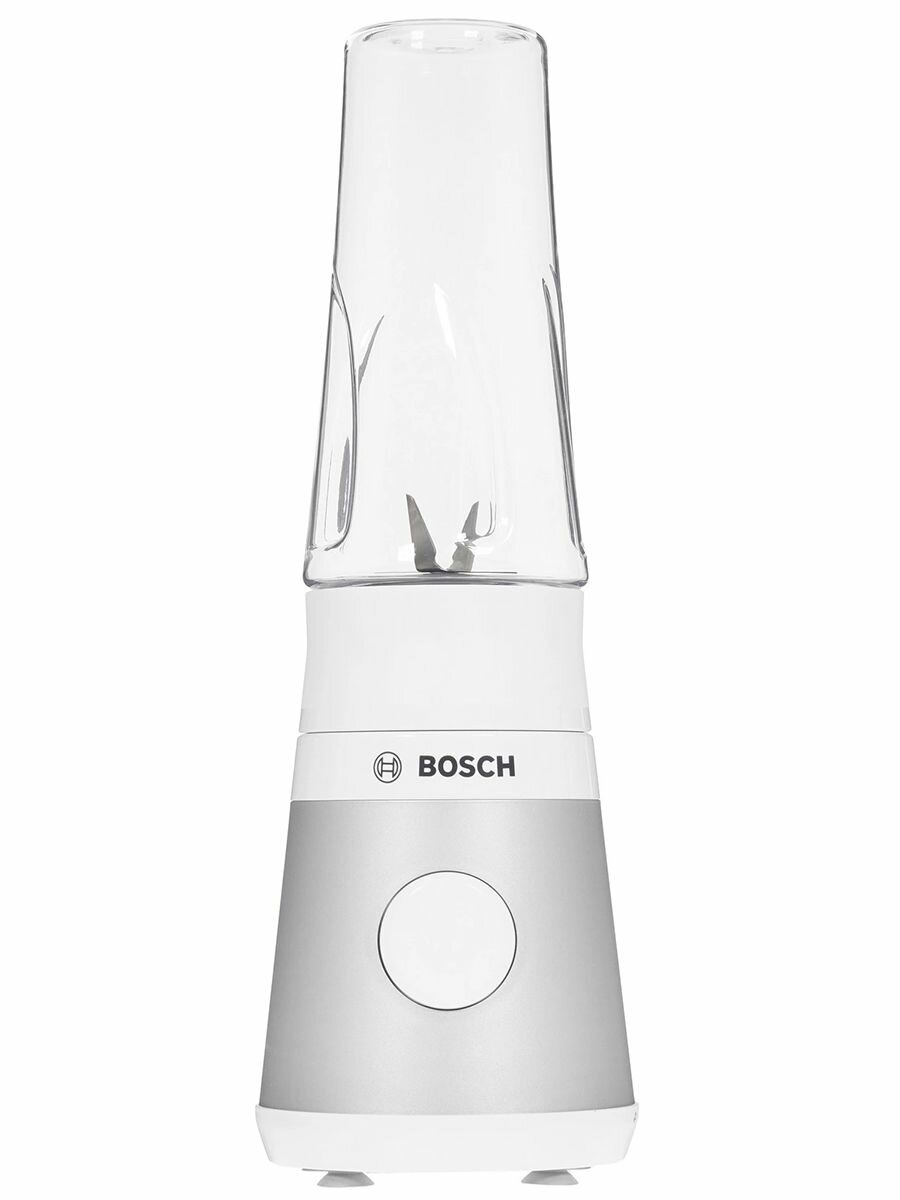 Блендер Bosch VitaPower Serie 2 MMB 2111T, 450 Вт, 40000 об/мин, бутылка ToGo из прозрачного тритана, серебристый